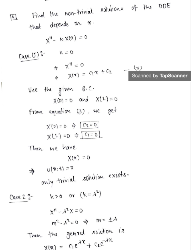 Solved Separation Of Variables Consider The Linear Partial 0793