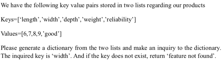 Solved Python: We have the following key value pairs stored | Chegg.com