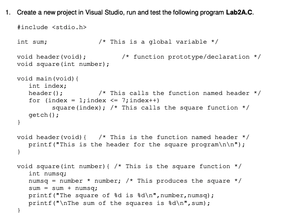 Solved C Program 1) A) What does the watch window state | Chegg.com