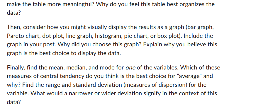 Solved Survey questions given to prospective students - What | Chegg.com