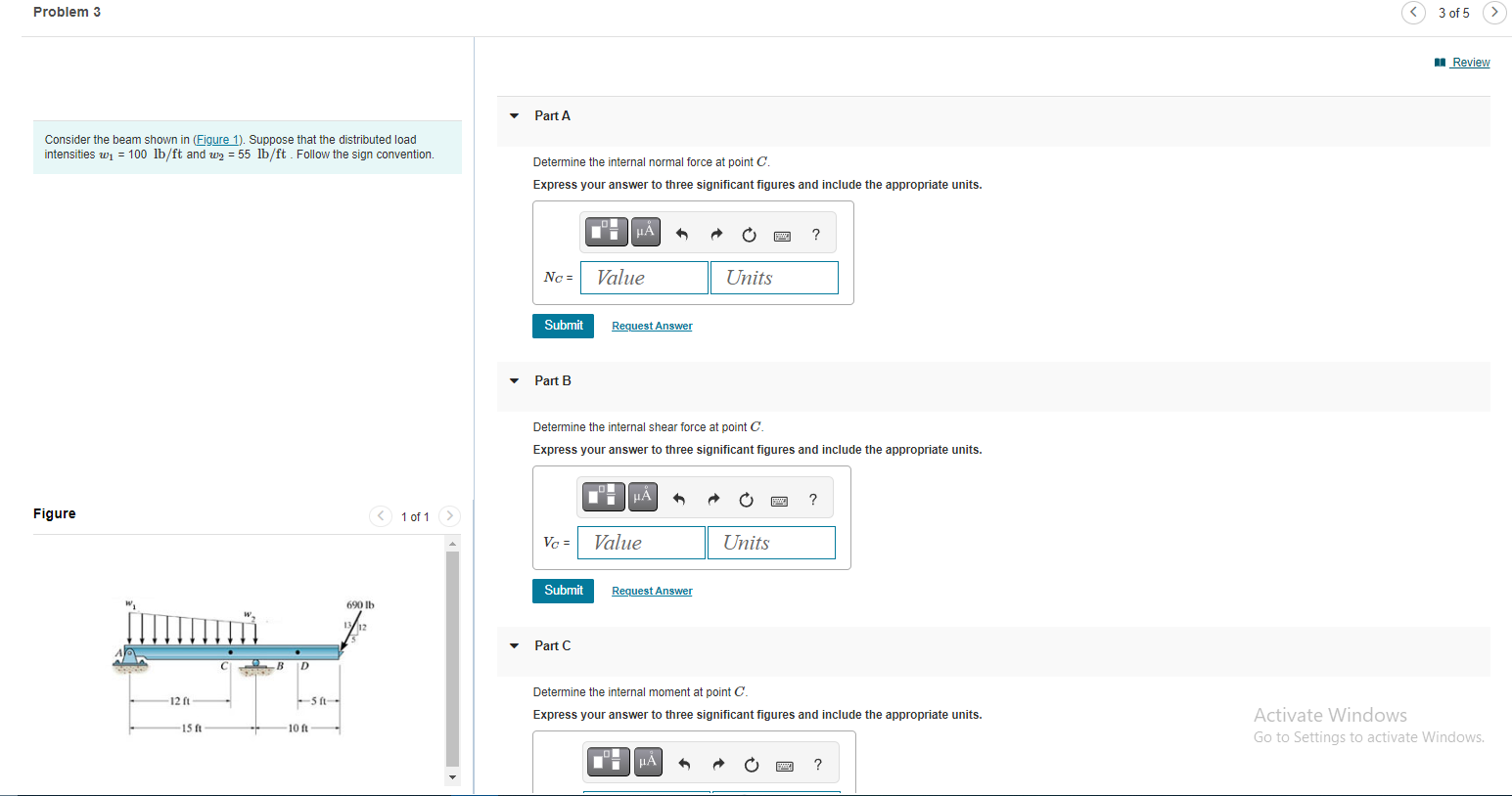 Consider the beam shown in (Figure 1). Suppose that | Chegg.com
