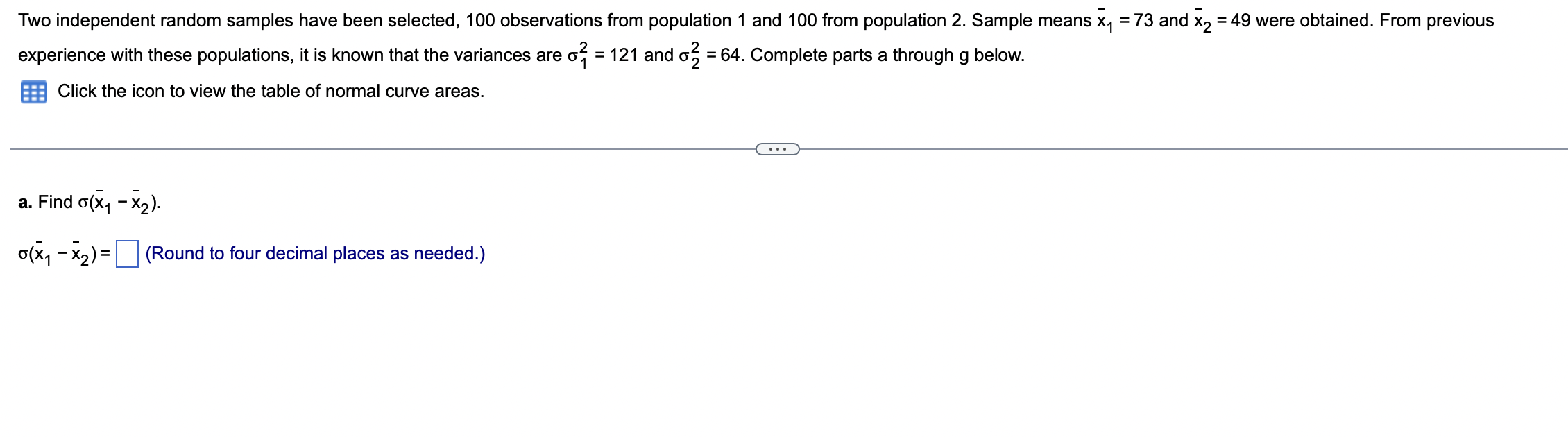 Solved Two independent random samples have been selected, | Chegg.com