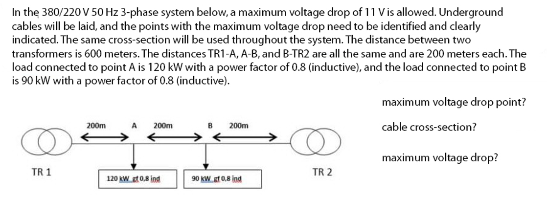 Solved In the 380/220 ﻿V 50 ﻿Hz 3-phase system below, a | Chegg.com