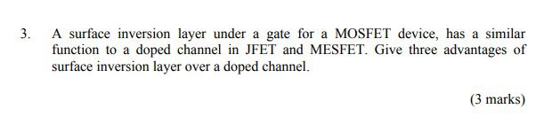 Solved SemiconductorA surface inversion layer under a gate | Chegg.com