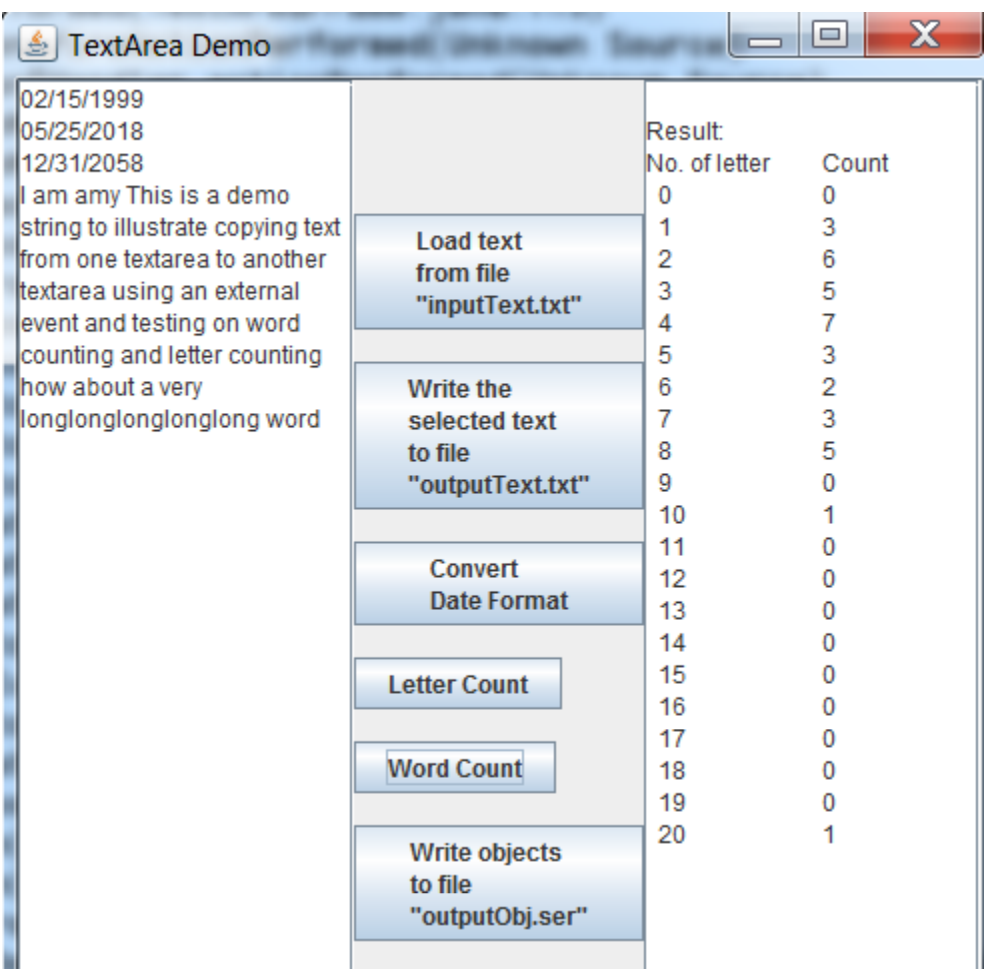 Solved Complete event-handler for button Word Count. Click | Chegg.com