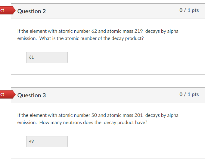 Solved ect ct Question 2 If the element with atomic number | Chegg.com