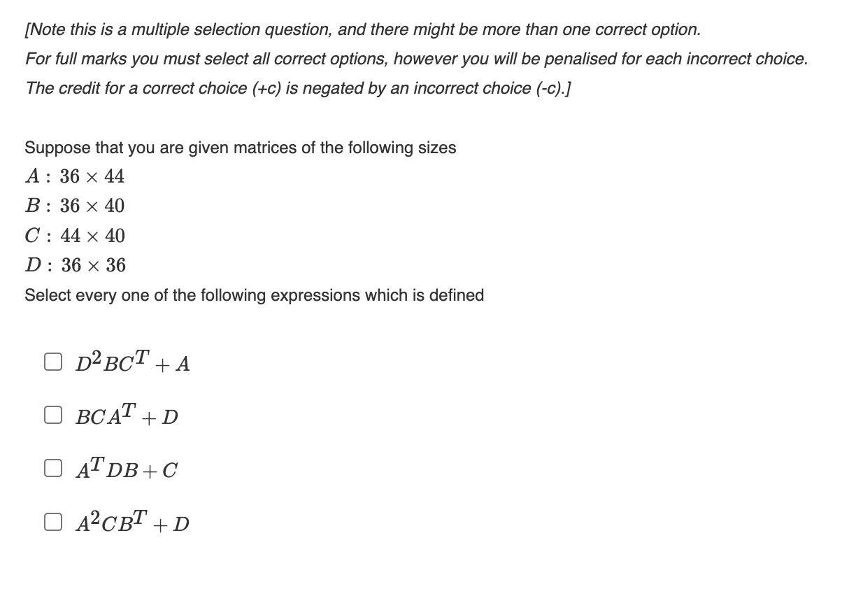 Solved [Note this is a multiple selection question, and | Chegg.com