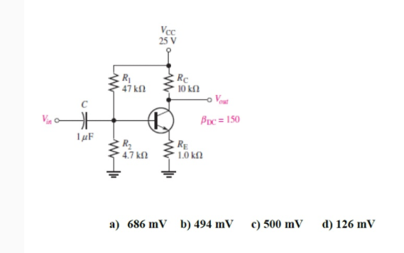 Solved In the circuit below, find the output voltage if Vin | Chegg.com