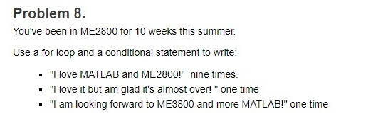 Solved Problem 8. You've been in ME2800 for 10 weeks this | Chegg.com
