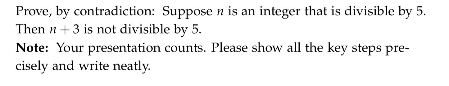 Solved Prove, by contradiction: Suppose n is an integer that | Chegg.com