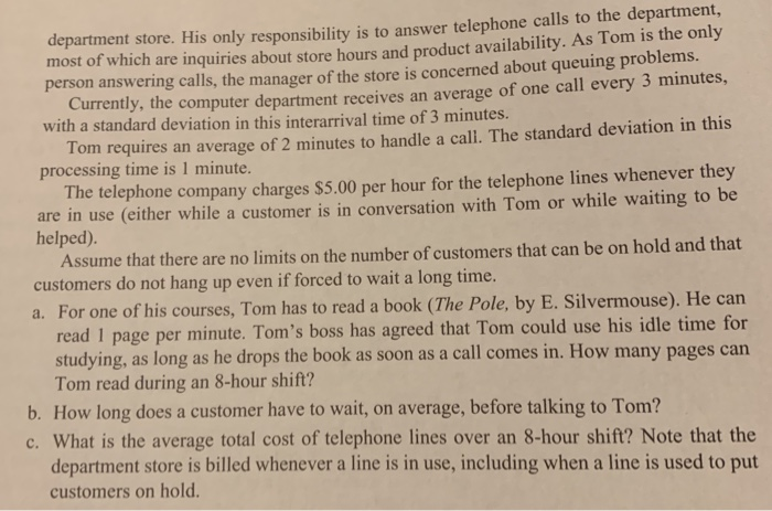 Solved 084 (Tom Opim) The following situation refers to Tom | Chegg.com