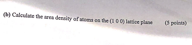 Solved a crystal has a surface-centered cubic lattice | Chegg.com