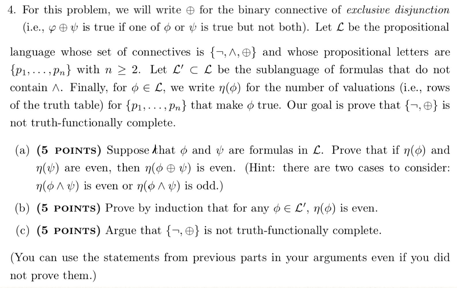 4. For this problem, we will write for the binary | Chegg.com