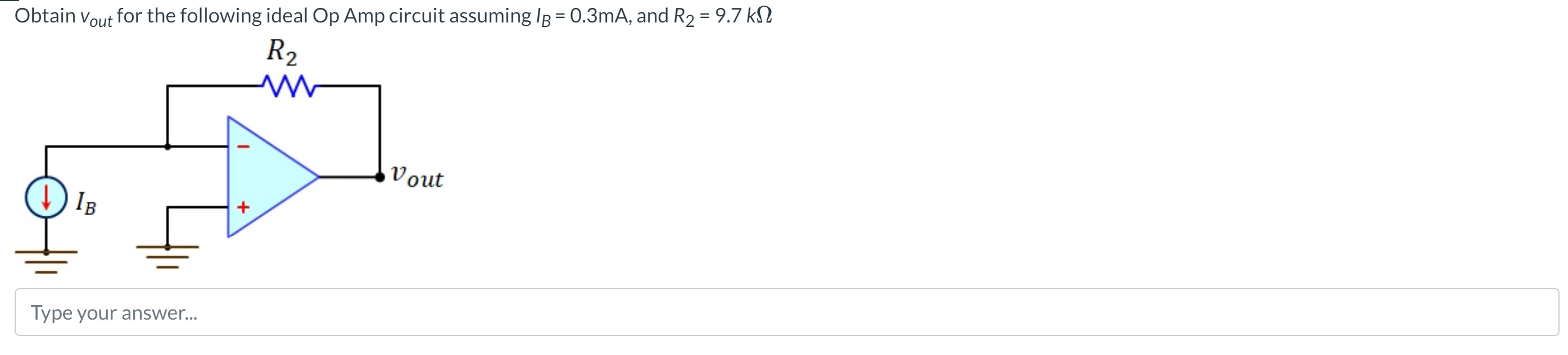 Solved Obtain vout for the following ideal Op Amp circuit | Chegg.com