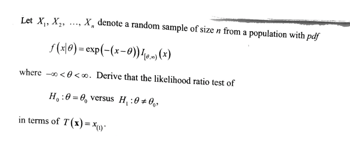 Solved Let X1,X2,…,Xn denote a random sample of size n from | Chegg.com