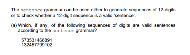 Solved The notation for grammars in this question uses the | Chegg.com