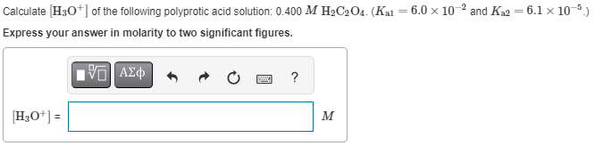 Solved Calculate H3O+of the following polyprotic acid | Chegg.com