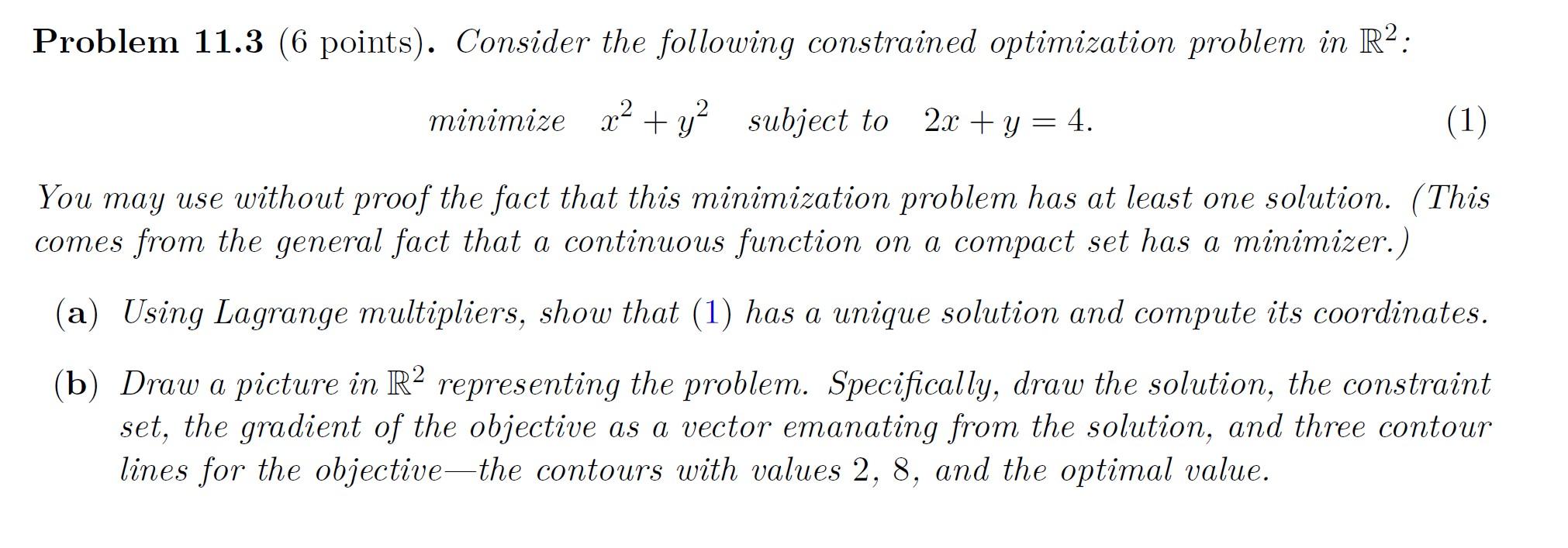Solved Problem 11.3 ( 6 points). Consider the following | Chegg.com Solved Problem 11.3 ( 6 points). Consider the following | Chegg.com