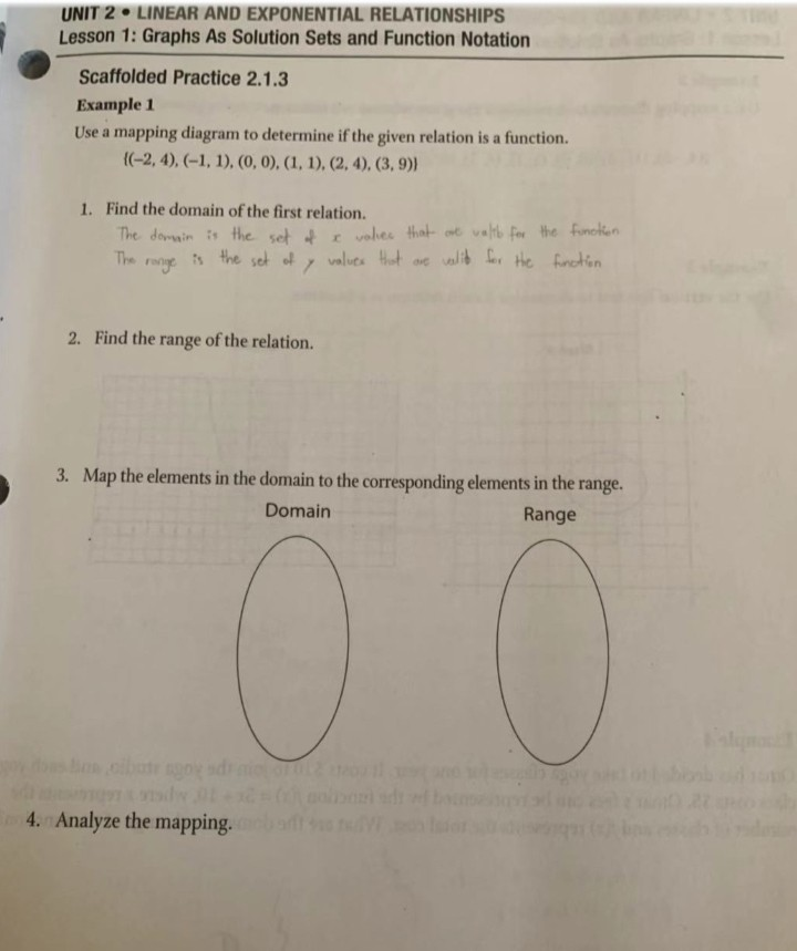 Solved UNIT 2 • LINEAR AND EXPONENTIAL RELATIONSHIPS Lesson | Chegg.com