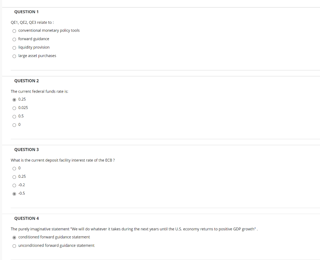 Solved QUESTION 1 QE1, QE2, QE3 relate to: conventional | Chegg.com