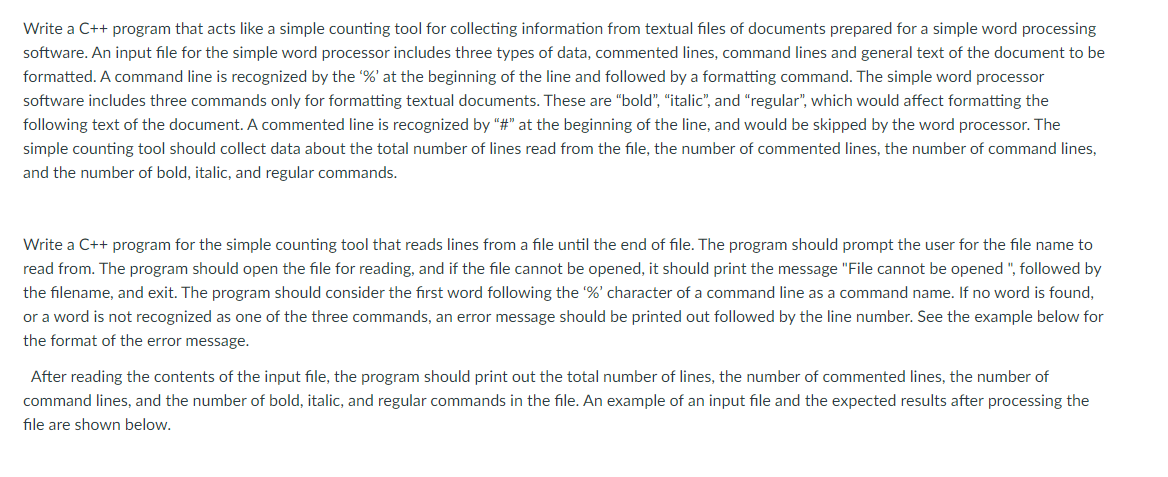 Solved Write a C++ program that acts like a simple counting | Chegg.com