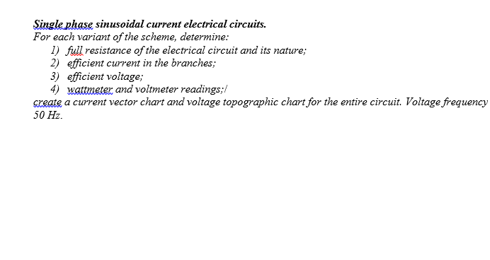 Solved Single phase sinusoidal current electrical circuits. | Chegg.com