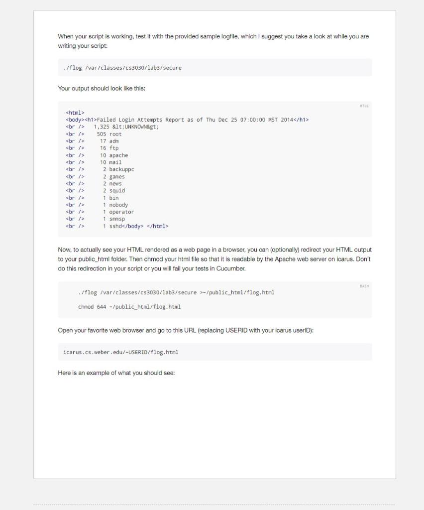Solved Lab 3 is an opportunity to use UNIX/Linux commandline | Chegg.com