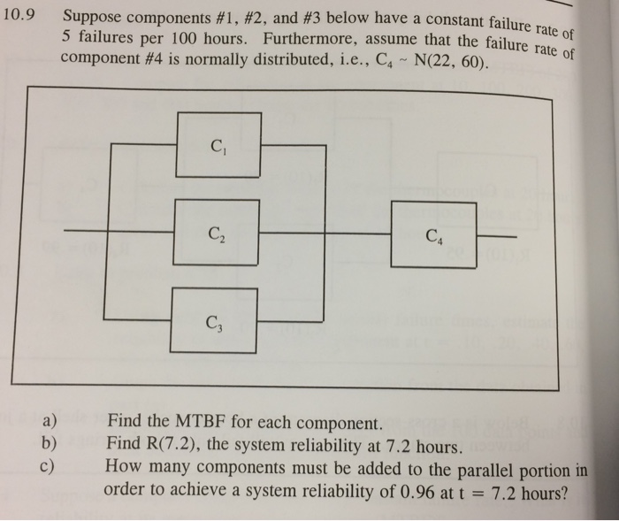 Solved Suppose components #1, #2, and #3 below have a | Chegg.com