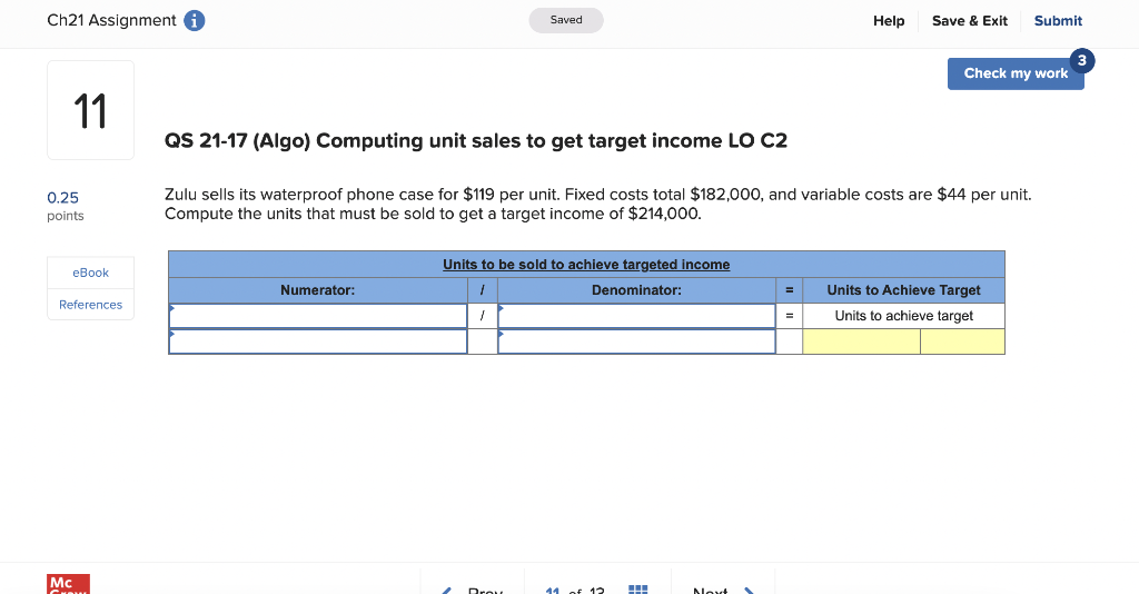 Solved Ch21 Assignment i Saved Help Save & Exit Submit 3 | Chegg.com