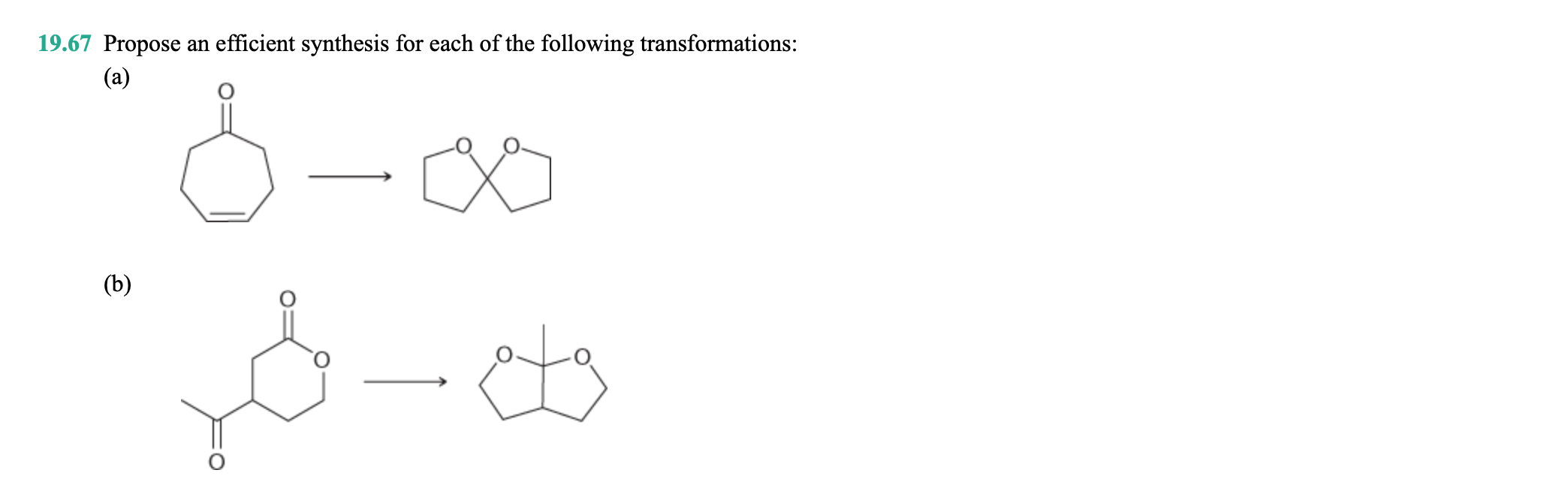 Solved 19.67 Propose an efficient synthesis for each of the | Chegg.com