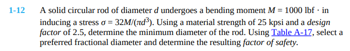 Solved Preferred Sizes and Renard (R-Series) Numbers (When a | Chegg.com