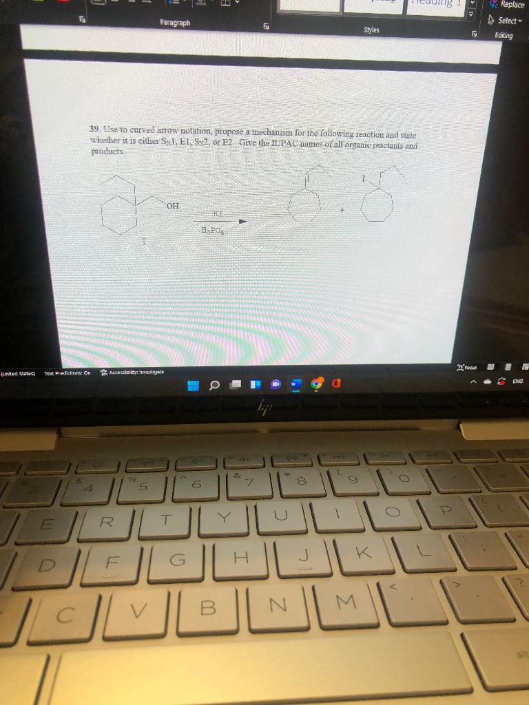 [Solved]: Use to curved arrow notation, propose a mechanism