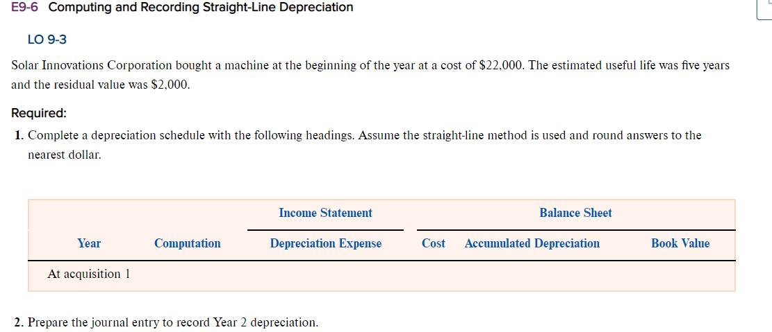 Solved E9-8 Computing and Recording Double-Declining-Balance | Chegg.com