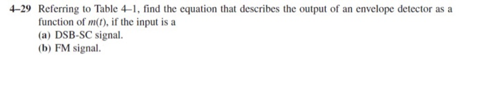Solved 4-29 Referring to Table 4-1, find the equation that | Chegg.com