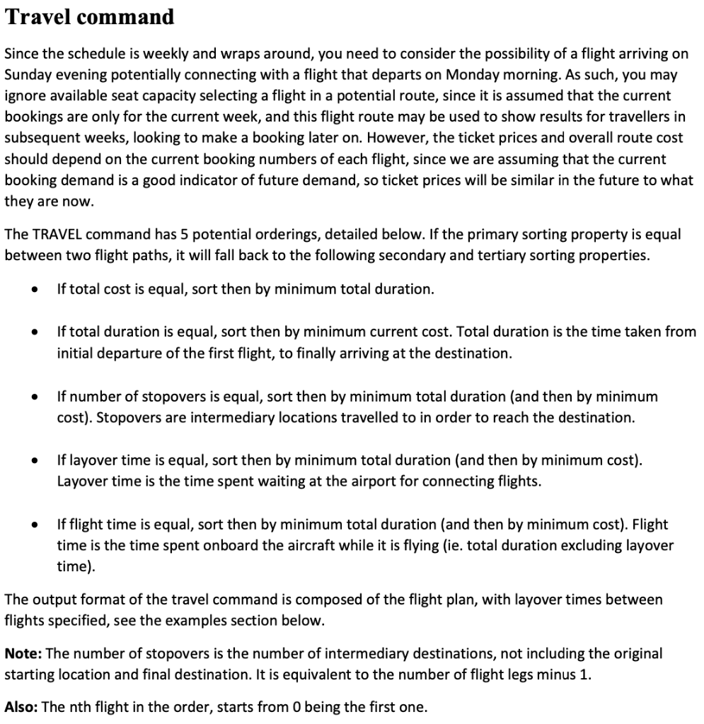 Solved Implement in Java Your task is to create a flight | Chegg.com