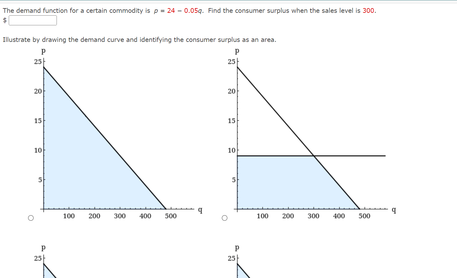 Solved ind the area of the shaded region.Find the consumer | Chegg.com