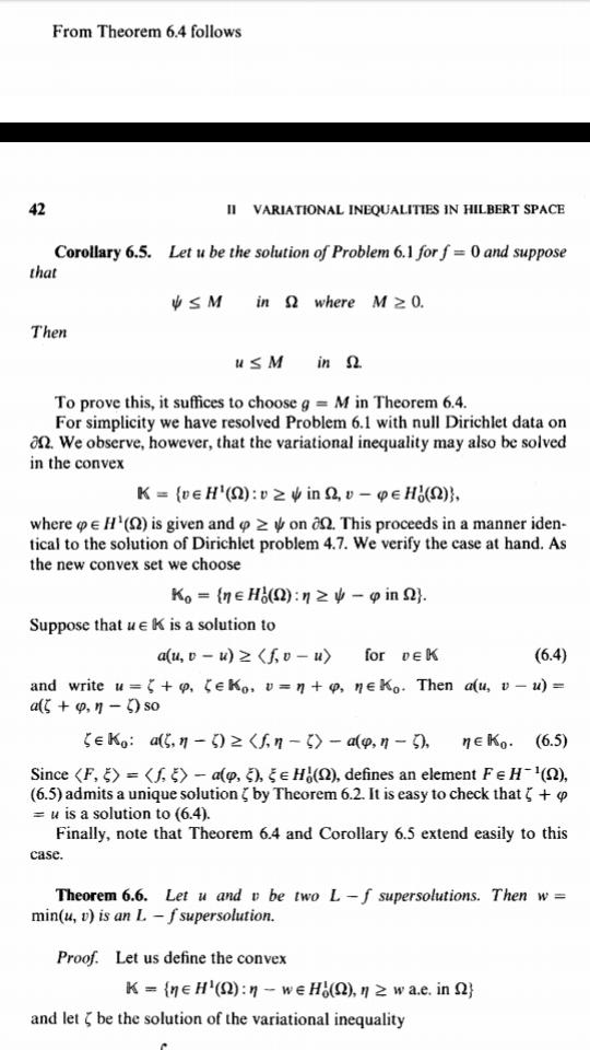Solved 42 II VARIATIONAL INEQUALITIES IN HILBERT SPACE | Chegg.com