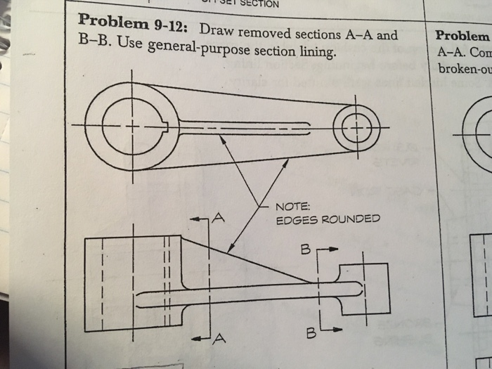 Solved SECTION Problem 9-12: Draw removed sections A-A and | Chegg.com