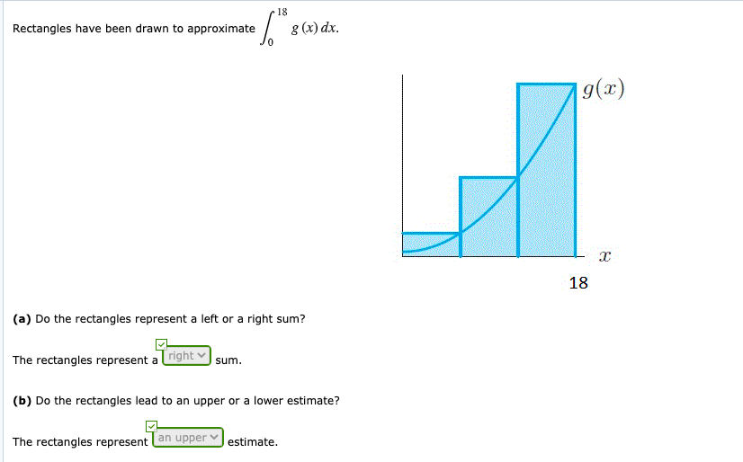 Solved 18 Rectangles have been drawn to approximate 1." 8(x) | Chegg.com