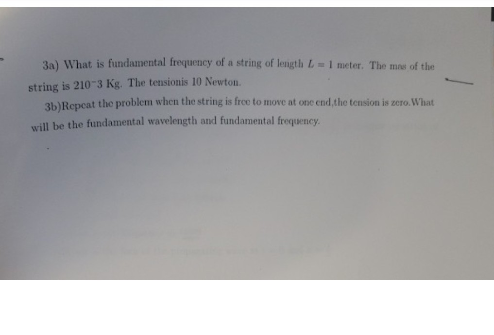 Solved 2) What is fundamental frequency of a string of | Chegg.com