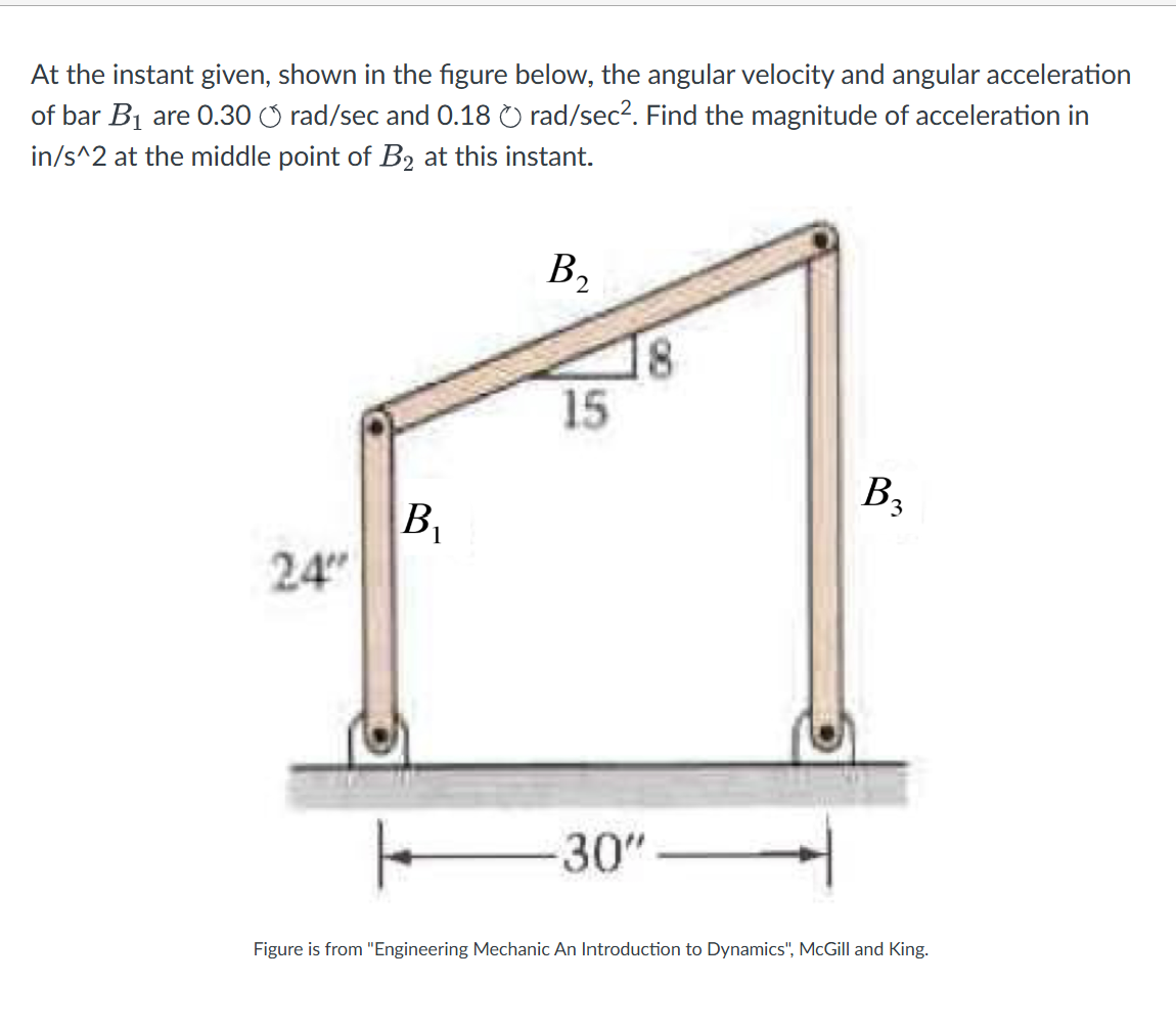 Solved At ﻿the instant given, shown in ﻿the figure below, | Chegg.com