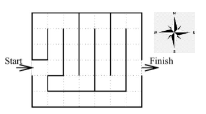 Solved Given the below maze configuration, the task of the | Chegg.com