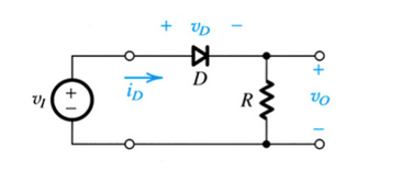 Solved The DC current iD = 30mA The diode has an ideality | Chegg.com