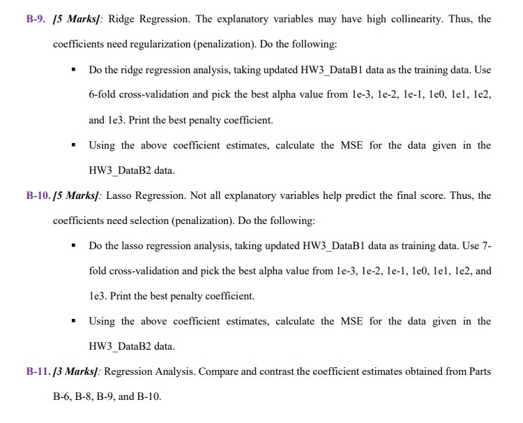 Solved Problem B [50 Marks]: Solve all the questions using | Chegg.com