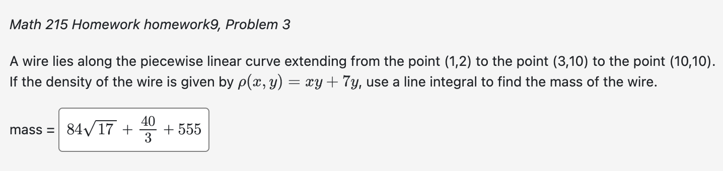Solved A wire lies along the piecewise linear curve | Chegg.com
