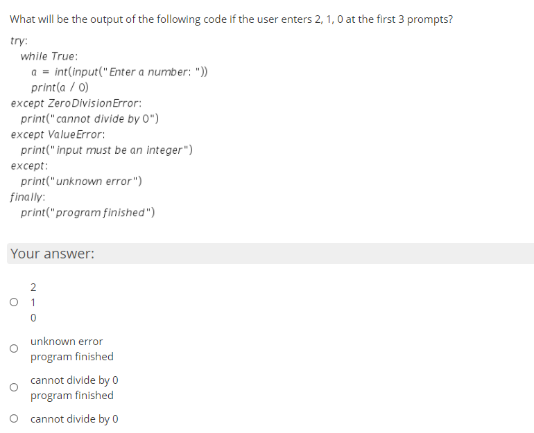 Solved What will be the output of the following code if the | Chegg.com