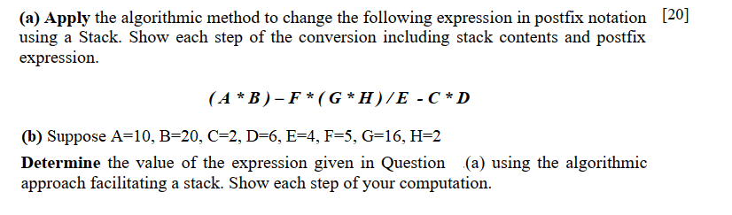 Solved (a) Apply the algorithmic method to change the | Chegg.com