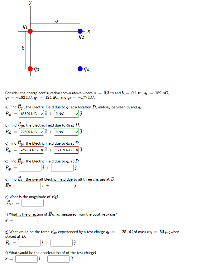 Solved Consider the charge configuration shown above where | Chegg.com
