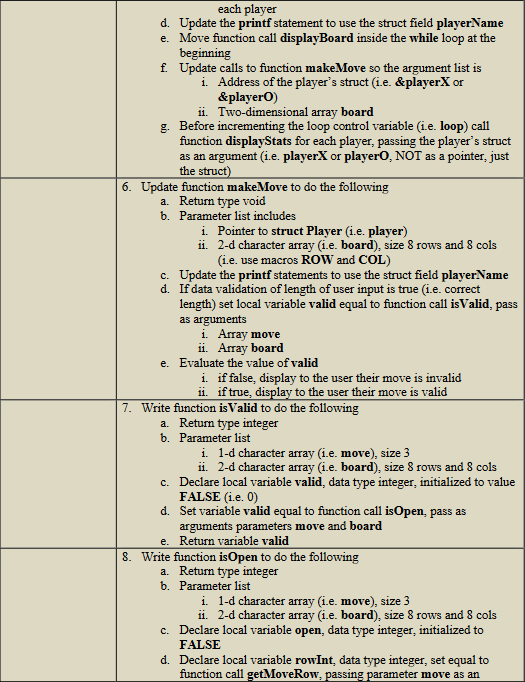 Solved C Programming I need help with updating the code. I | Chegg.com