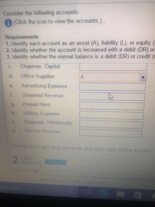Solved Consider the following accounts: Requirements | Chegg.com Solved Consider the following accounts: Requirements | Chegg.com